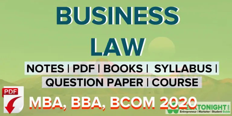 Business Law Notes | PDF, Books | MBA, BBA, BCOM 2026