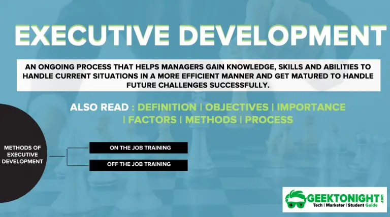 What Is Executive Development? Definition, Objectives, Importance ...