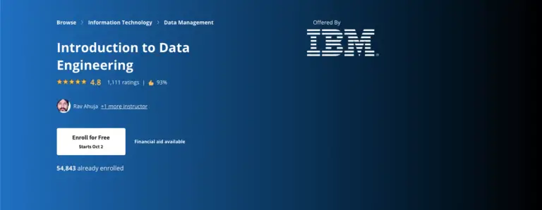 7 Best Data Engineering Courses, Certification (2024)